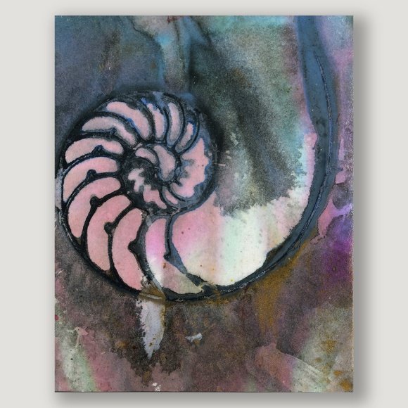 Hand Crafted | Art | Original Nautilus Shell Painting Sea Wish 2 | Poshmark
